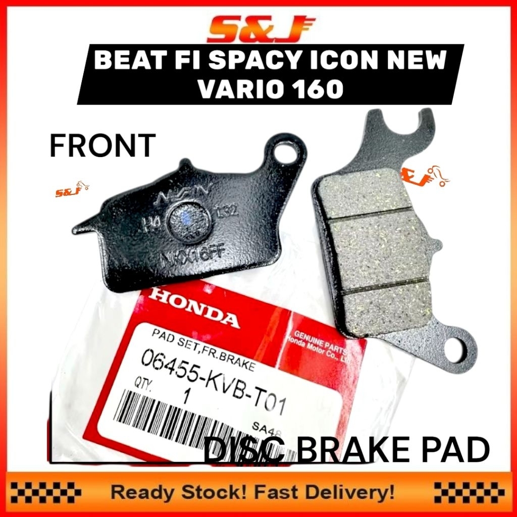 HONDA ICON SPACY BEAT V1 V2 VARIO160 AIR BLADE CLICK NEW DISC BRAKE PAD ...