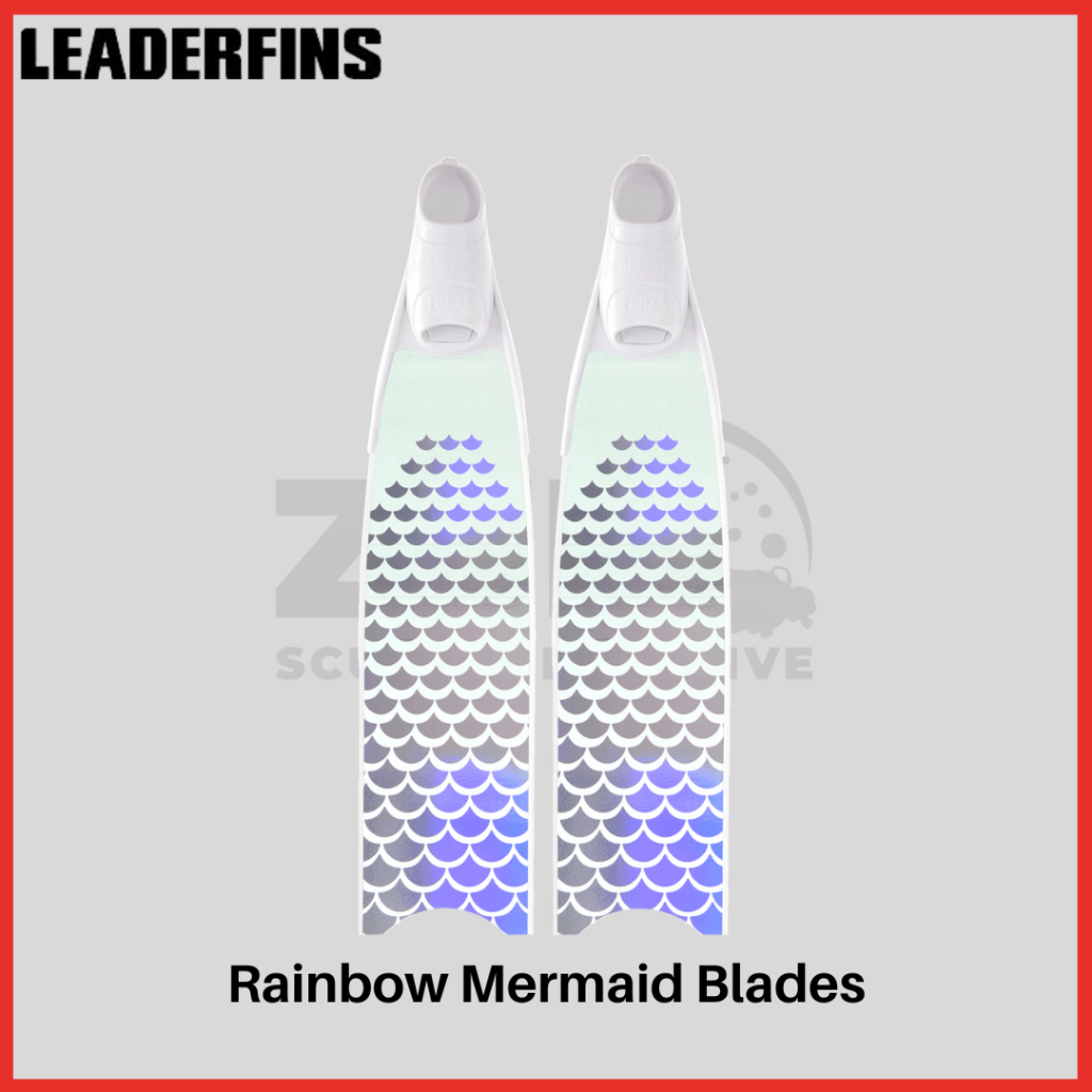 Leaderfins Rainbow Mermaid 70cm Blades for Freediving Scuba Diving ...
