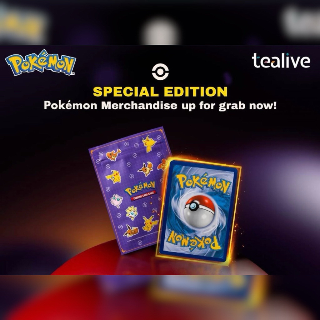 Pokemon Tealive Exclusive Promo Limited Special Edition | Shopee Malaysia