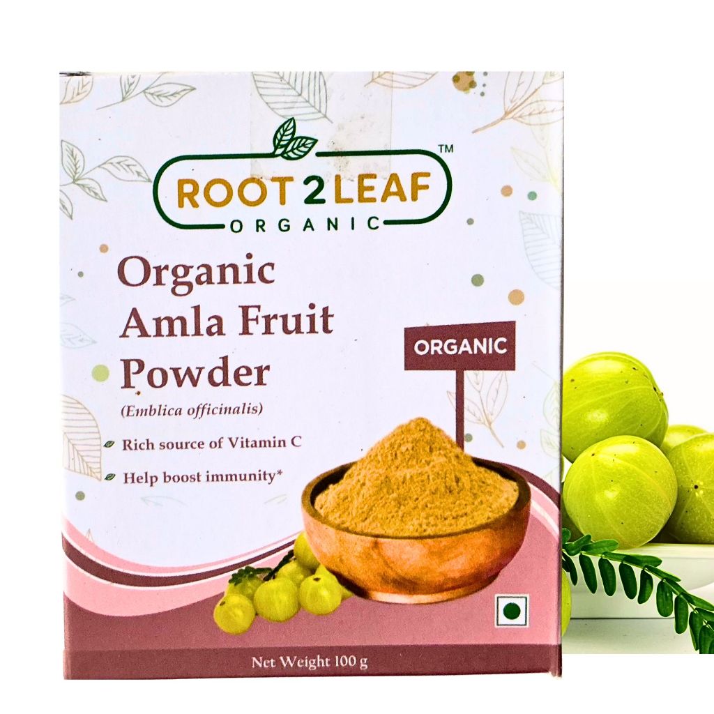 CERTIFIED ORGANIC AMLA (AMLAKI, INDIAN GOOSEBERRY) FRUIT POWDER 100 GMS ...