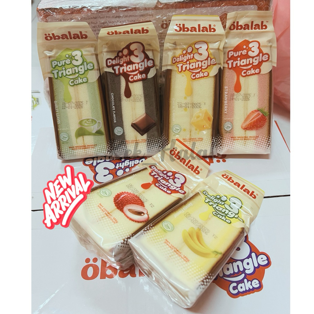 NEW ARRIVAL READY STOCK VIRAL HALAL OBALAB CAKE TRIANGLE CAKE PURE 3 ...
