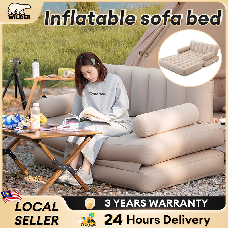 Wilder 🔥Free Gift🔥Automatic Inflatable Sofa Bed Outdoor Camping Double ...
