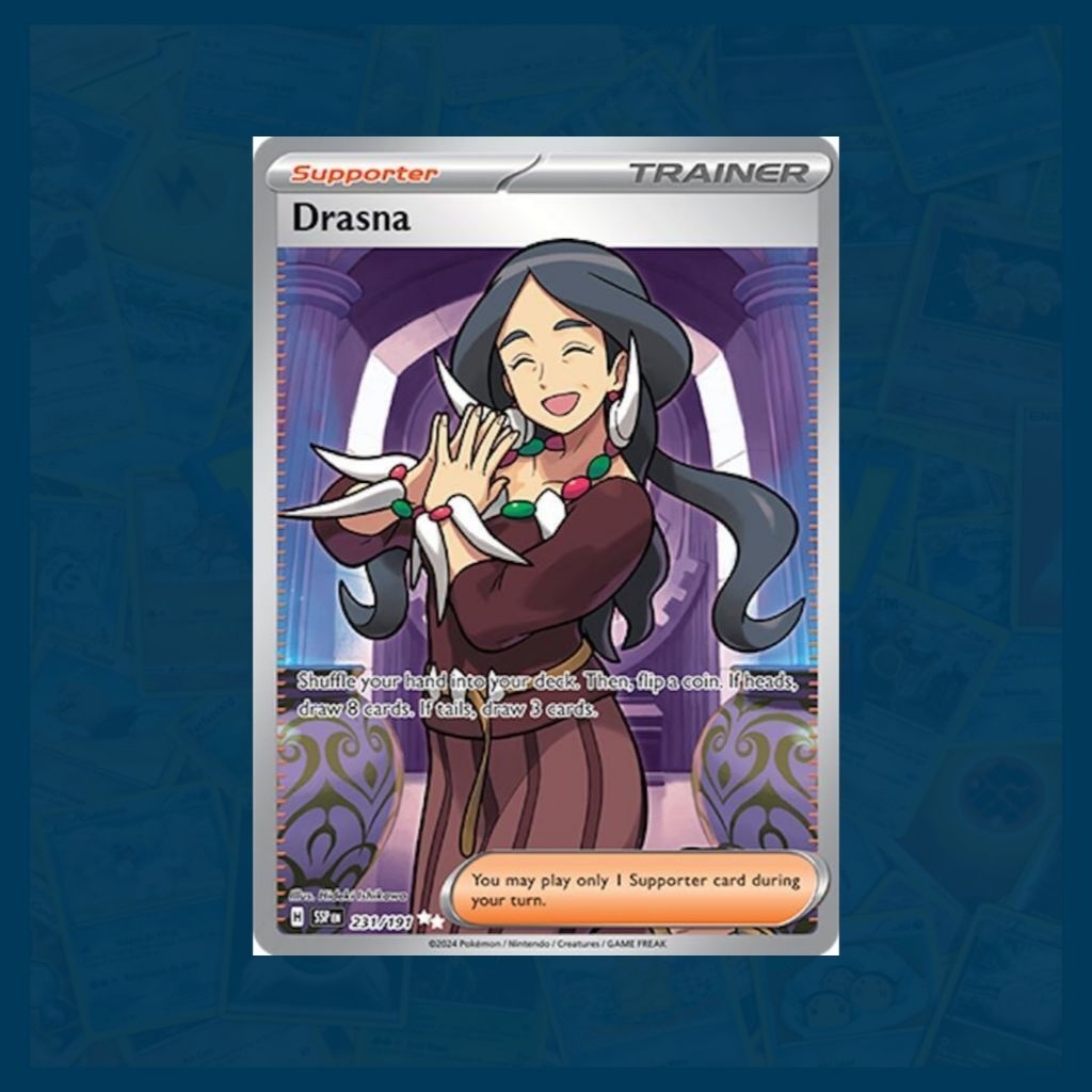 Drasna (231/191) Full Art | Surging Sparks | Pokemon TCG Card | Shopee Malaysia