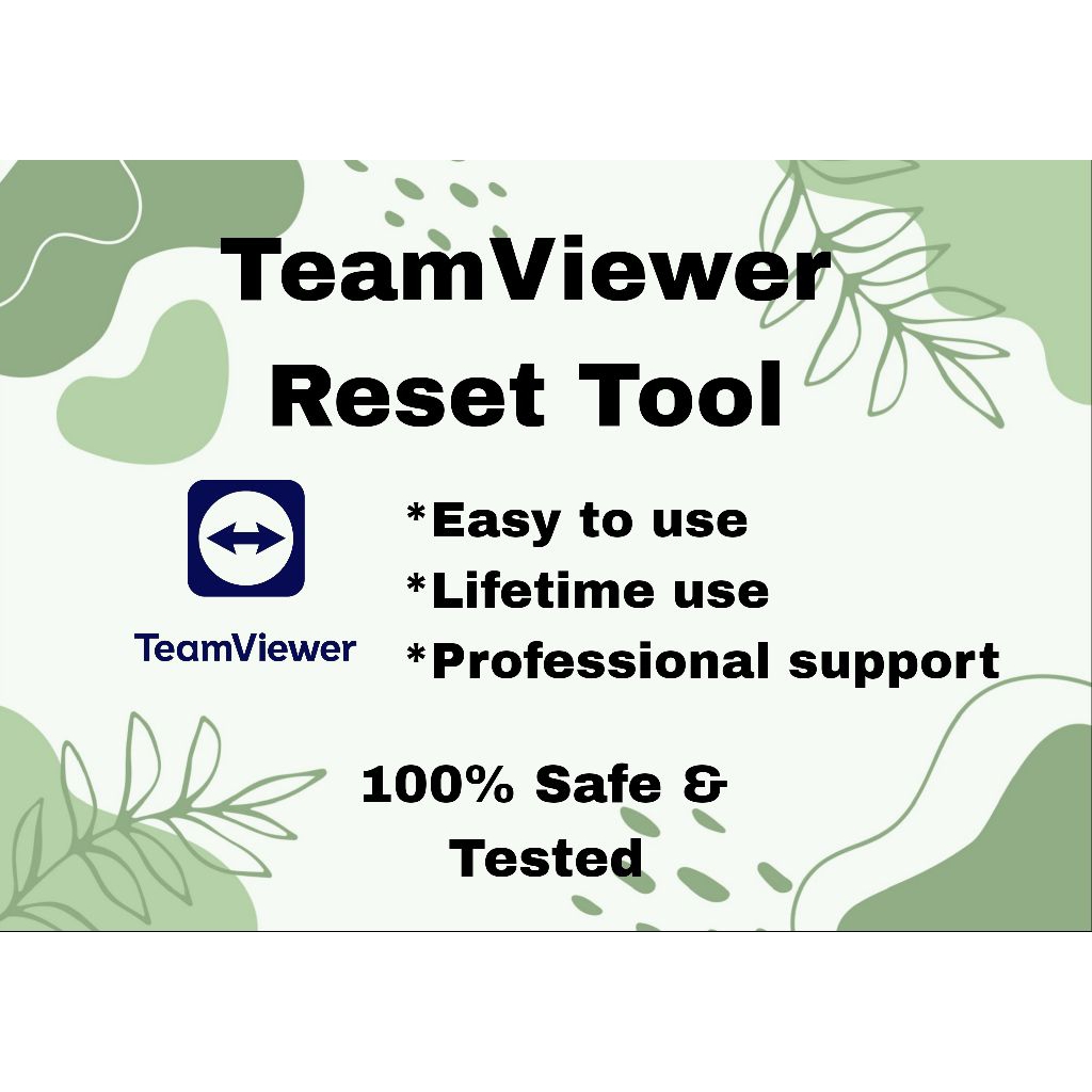 TeamViewer Reset Tool for Windows | Shopee Malaysia
