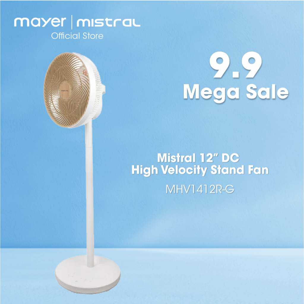 Mistral DC High Velocity Stand Fan 12" MHV1412R-G | Shopee Malaysia