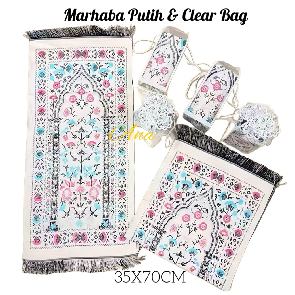 1 Set (1 PC) Sejadah Muka Panjang Viral Size 35X35CM & 35X70CM with ...