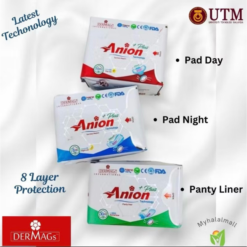 Anion Plus Sanitary Pad Day + Night | Shopee Malaysia