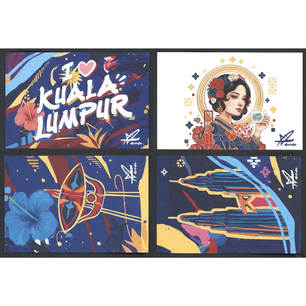 Malaysia Postcard - ZUS Coffee Artwork (set) | Shopee Malaysia