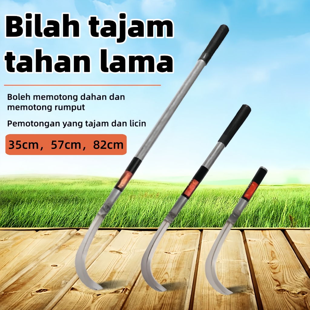 READY STOCK High manganese steel sickle mower knife extended machete ...