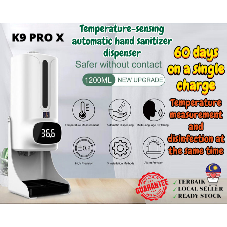 K9 PRO X Smart Sensor Disinfectant Machine Infrared Thermometer ...