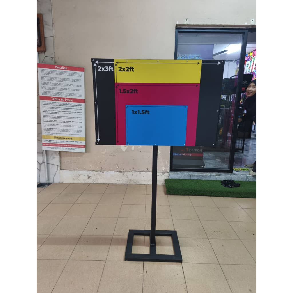 Parking Stand Murah Besi, Notis stand, stand tepi jalan | Shopee Malaysia