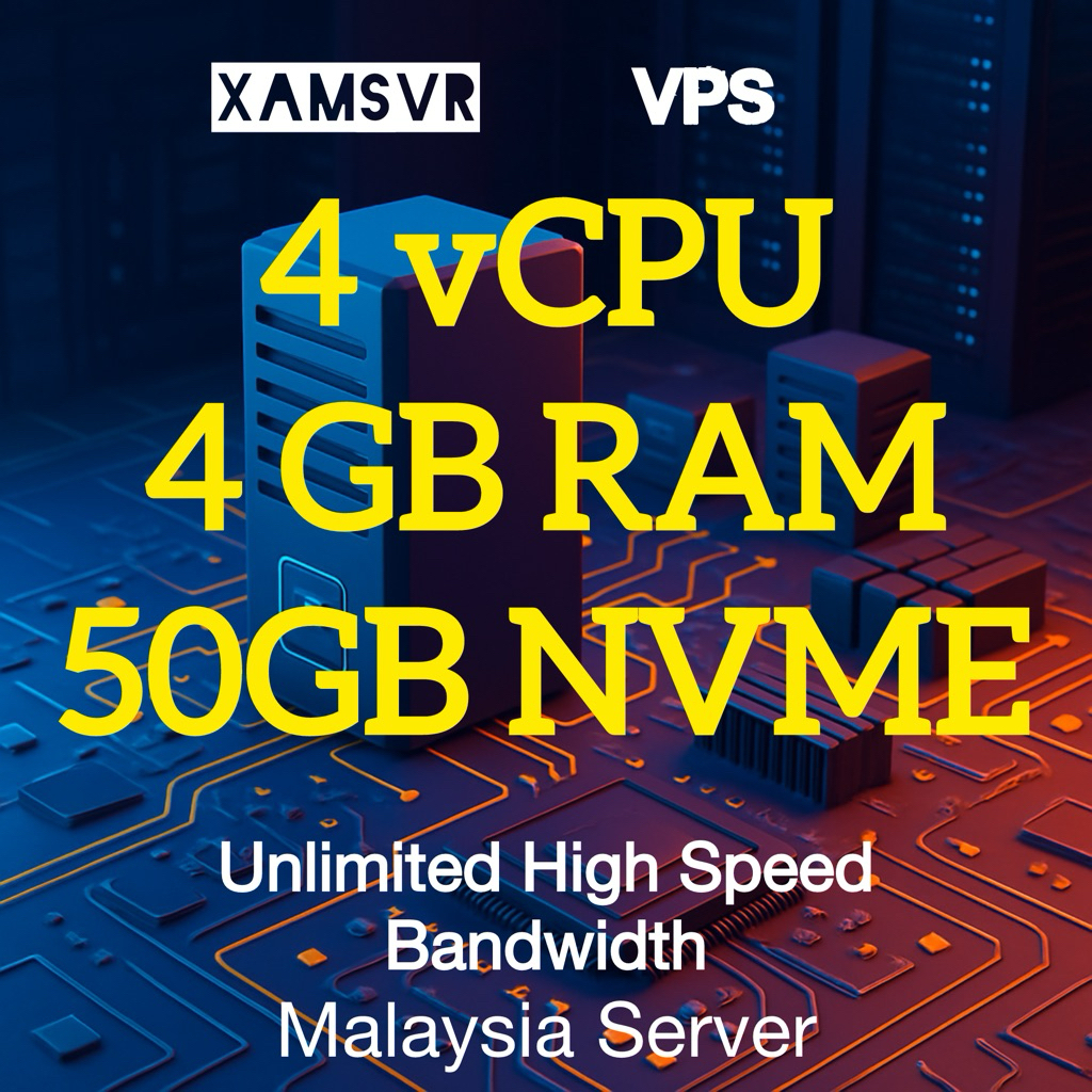 XamSvr Cloud VPS | 4 Core CPU, 4 GB RAM, 50GB NVMe SSD, Unlimited ...