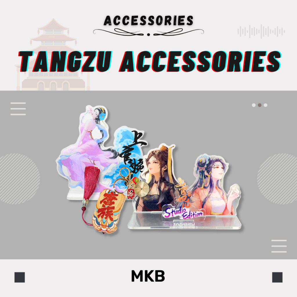 Tangzu Accessories Wan'er / Wan'er Studio Edition Acrylic Stand Keychain IEM Holder | Shopee ...
