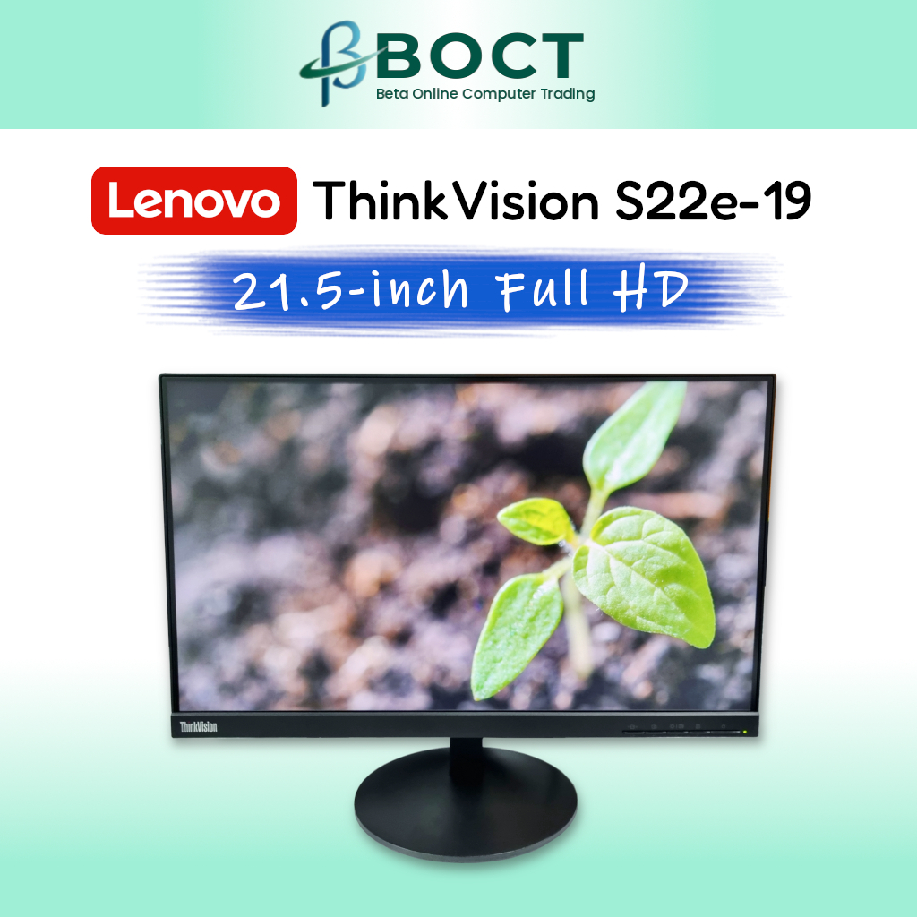 Refurbished Lenovo ThinkVision S22e-19 | 21.5 Inch FHD (1920x1080 ...