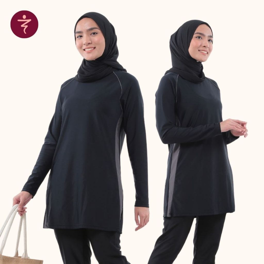 EMAX UPF50+ Swimming Suit Berasing Muslimah Baju & Seluar Renang Plus ...