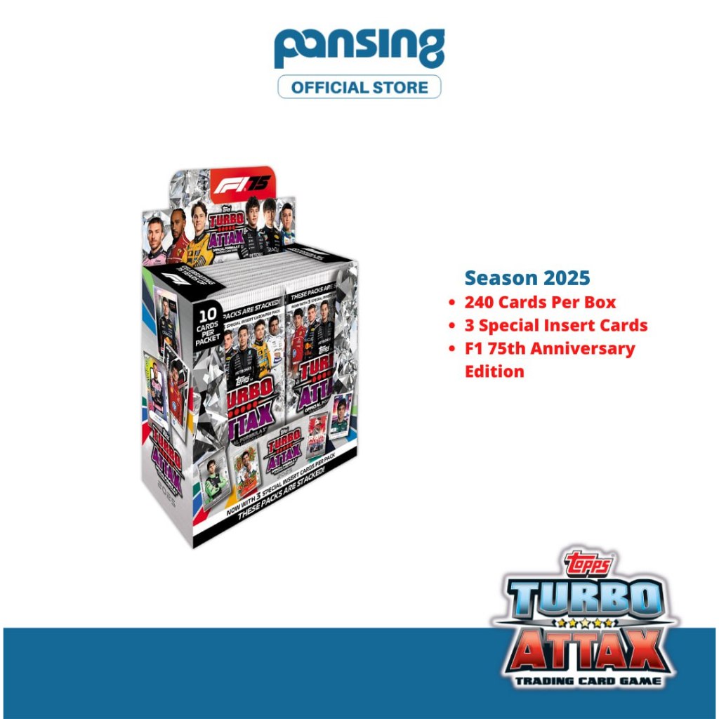 TOPPS Turbo Attax Formula 1 F1 Topps Trading Card 2025 1 Box - 240 ...