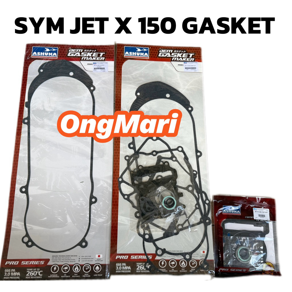 SYM JET X 150 JETX 150 GASKET COMPLETE COMP ENGINE ENJIN ENGIN TOPSET ...
