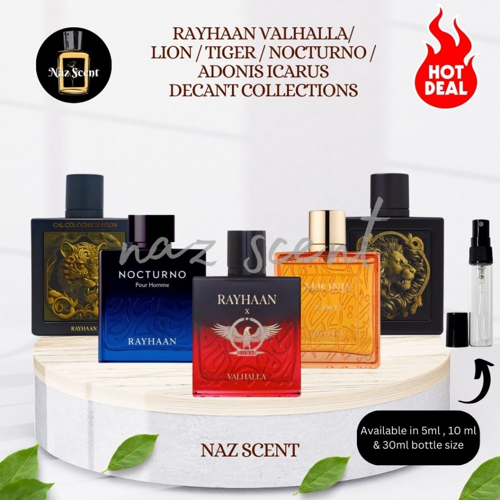 Rayhaan Valhalla / Adonis Icarus / Lion / Tiger / Nocturno Decant ...