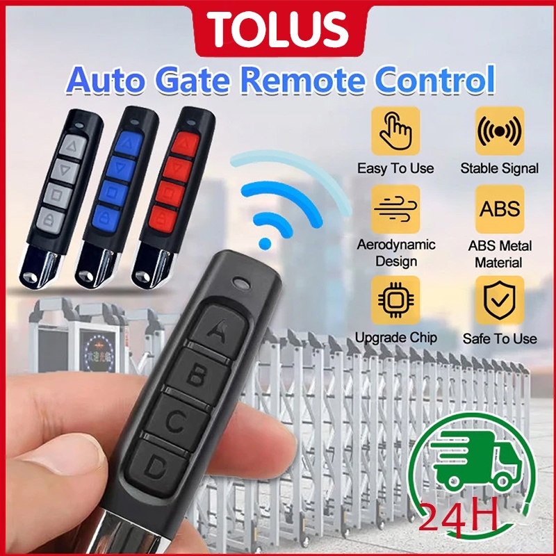 330/433mhz Auto Gate Remote Control 4 Button Garage Door Remote Key ...