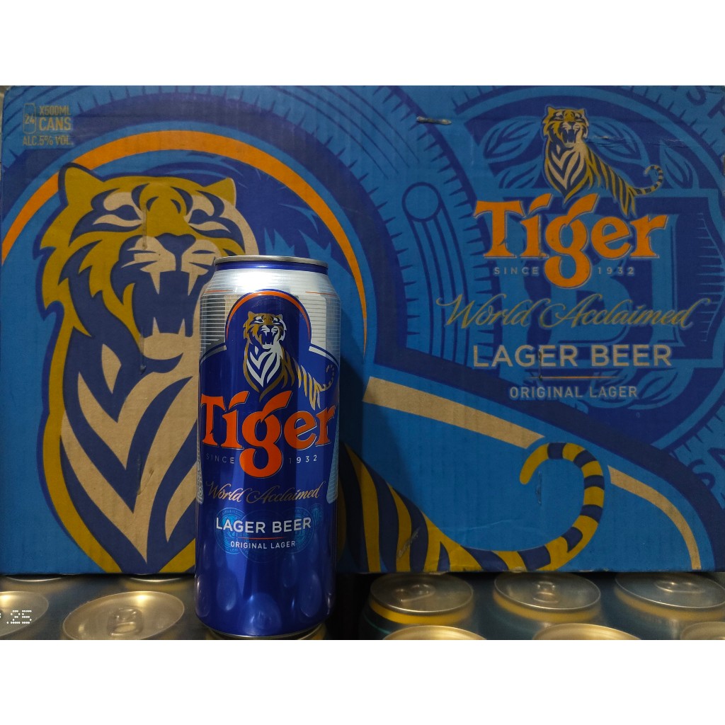 Tiger Lager Beer 500ML 24 Cans ( 1 order 1 box only) | Shopee Malaysia