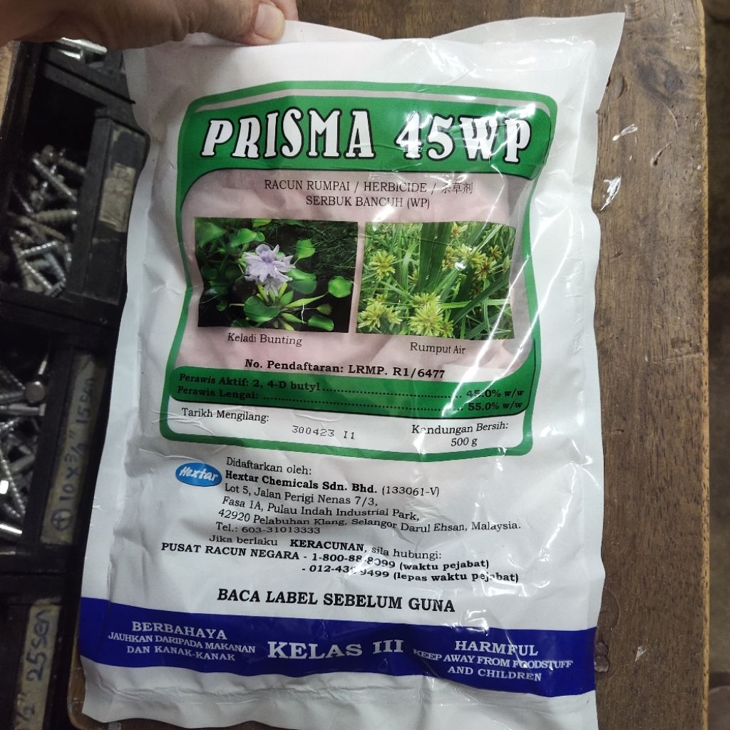 Racun Keladi = Prisma 45WP (2, 4-D butyl: 45 %) (500 g) / Racun rumpai / Serbuk bancuh | Shopee ...