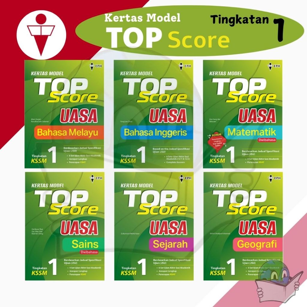 Kertas Model TOP SCORE UASA Tingkatan 1 - BM/Eng/Mate/Sains/Sej/Geo ...