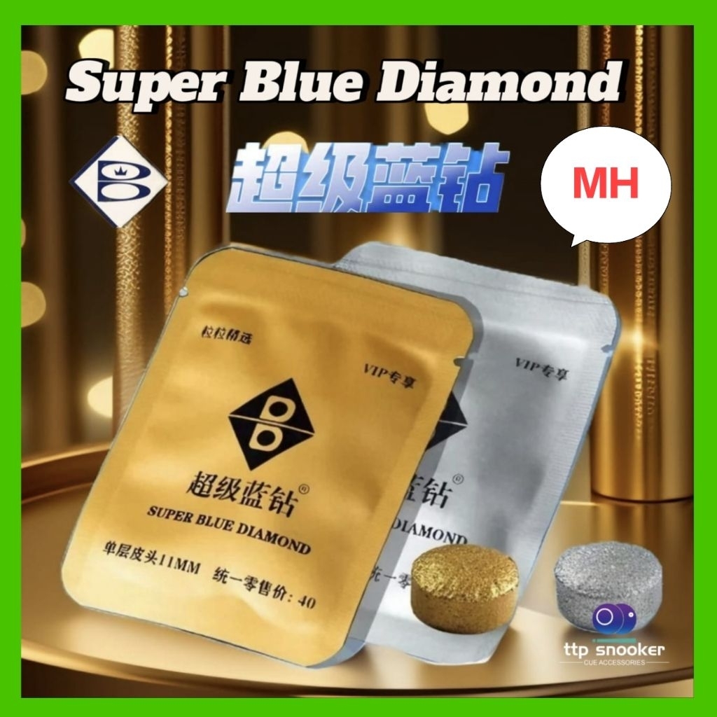 Super blue diamond VIP cue tip,Pre-pressed free,Hard type,High ...