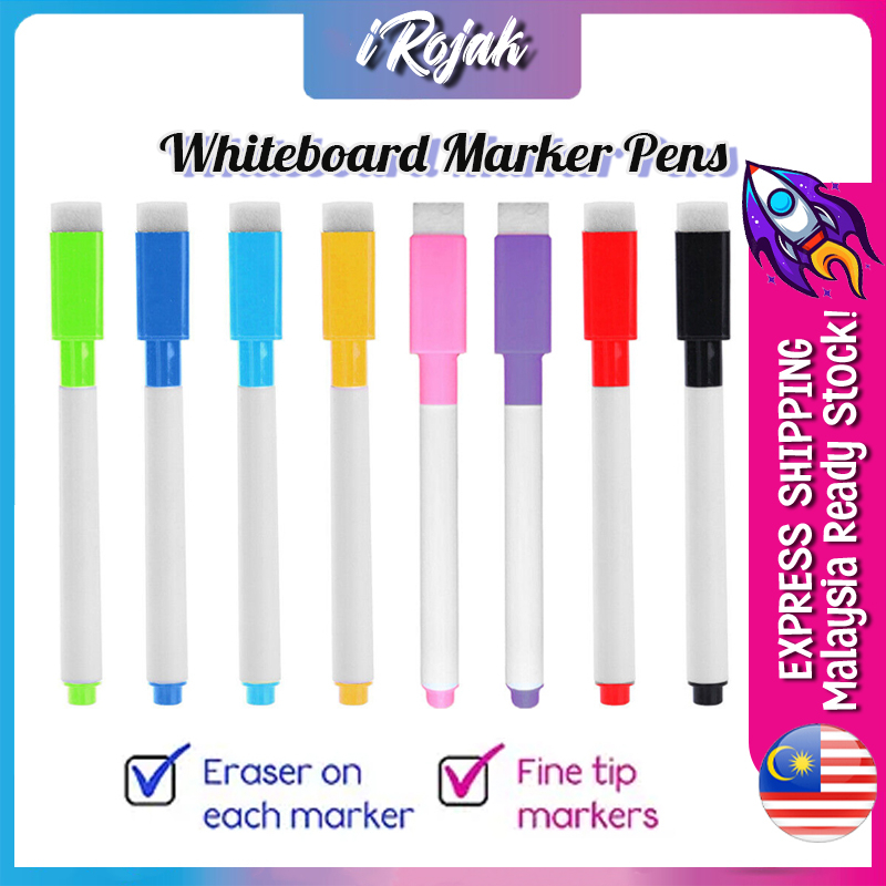 [iRojak] Erasable Marker Colourful Whiteboard Marker Pen Drawing ...