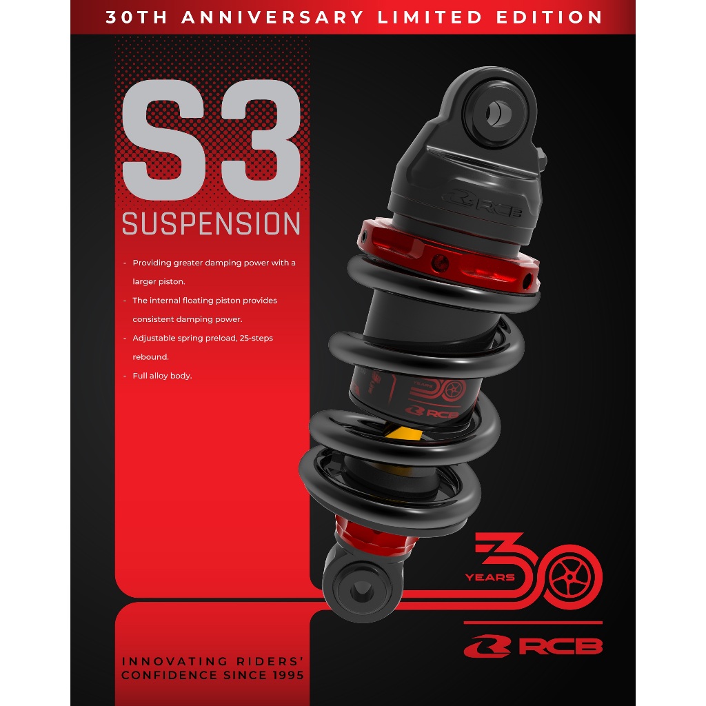 RCB 30TH ANNIVERSARY LIMITED EDITION S3 LINE MONOSHOCK | Shopee Malaysia