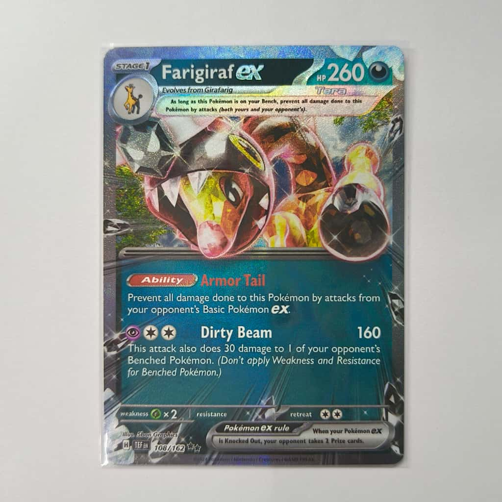 Pokemon Trading Card - Farigiraf ex - 108/162 - SV05: Temporal Forces ...