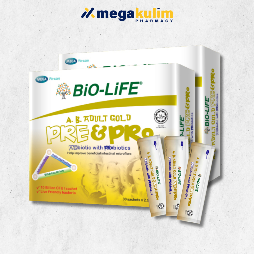 Biolife A.B. Adult Gold Pre & Pro 2 X 30's X 2.5g | Shopee Malaysia