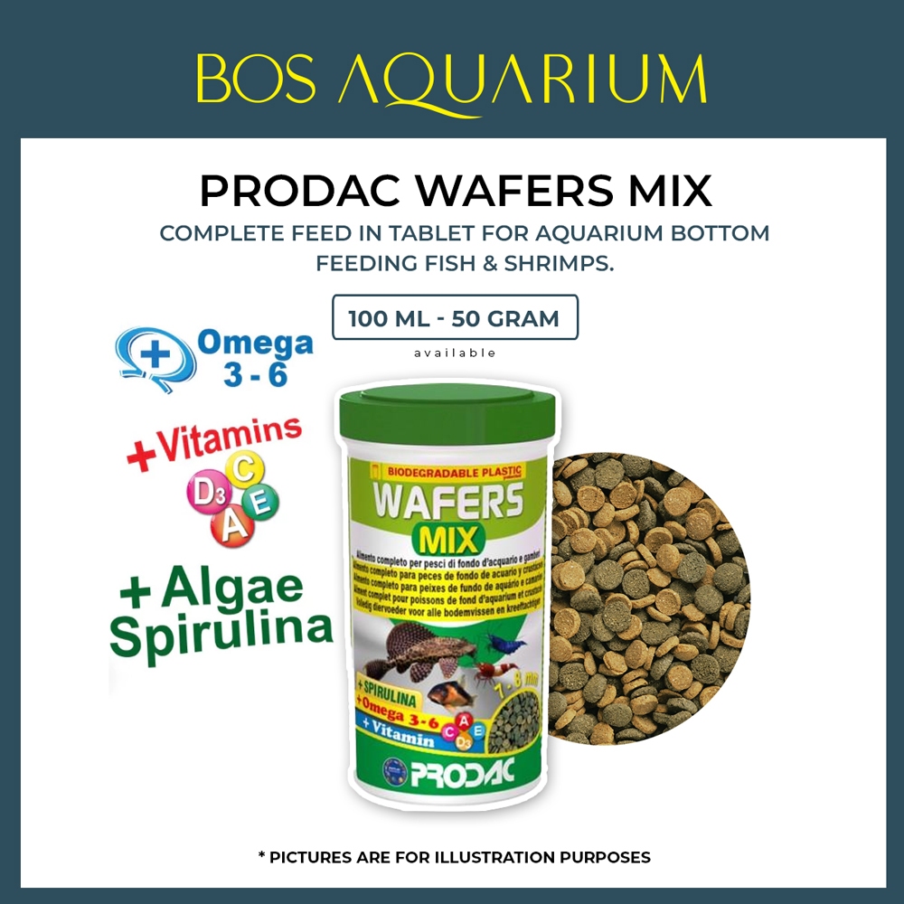 Prodac Wafers Mix for Shrimp / Pelco / Crab / Hermit Crab ...
