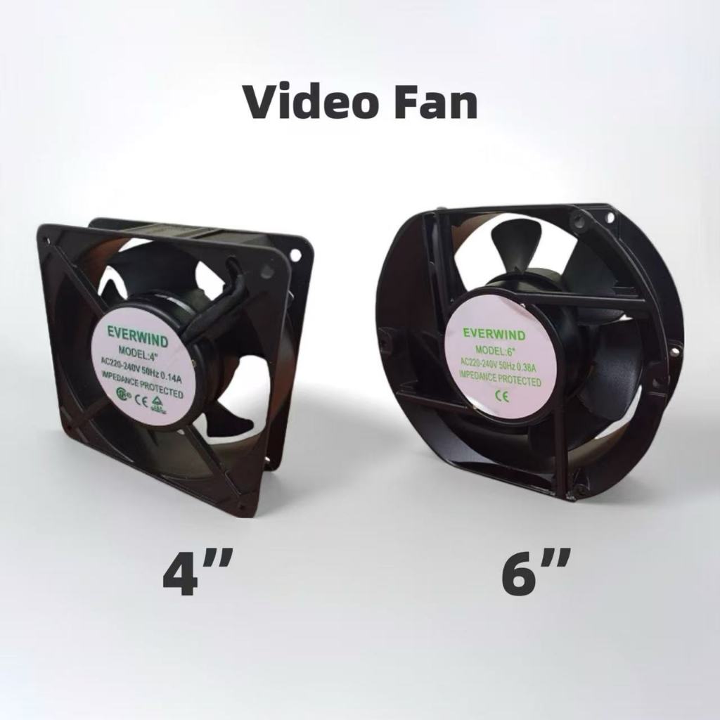 4" / 6" AC220V Video Fan Axial Machine Blades Cooling Fan Motor Video ...
