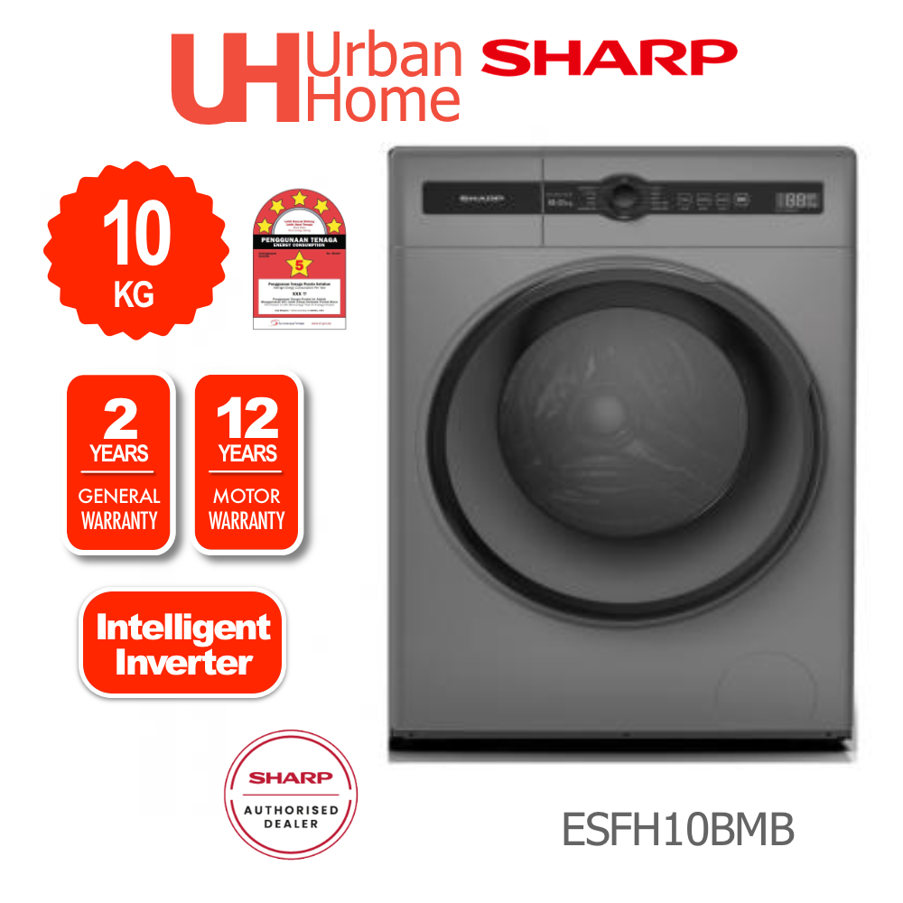 Sharp Front Load Washing Machine Intelligent Inverter Washer ( 10KG ...