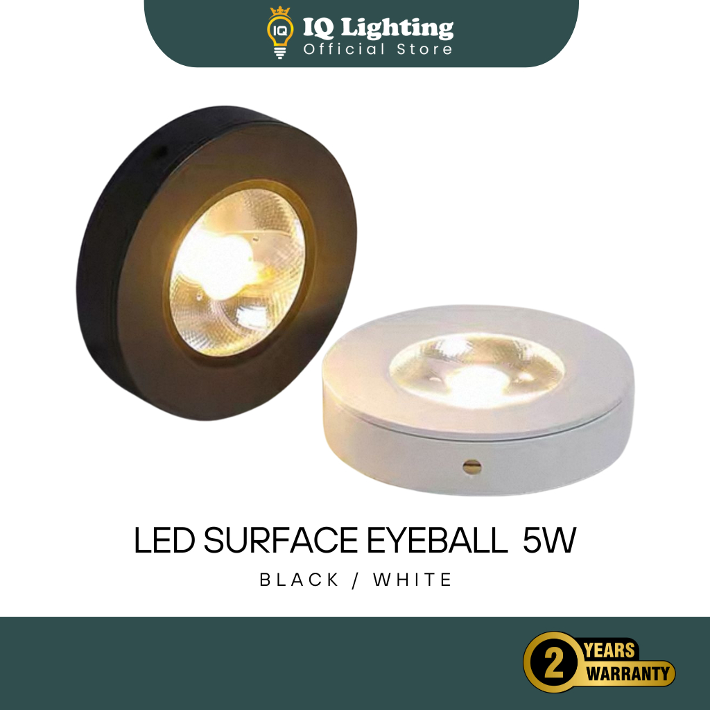 🔥2 YEARS WARRANTY🔥 LED Surface Eye Ball Spotlight 5W LED Eyeball ...