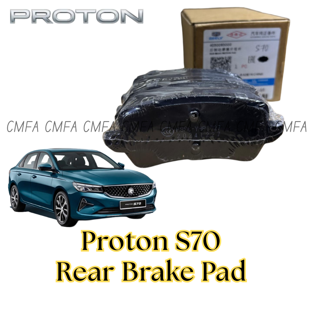 (READY STOCK) Proton S70 Rear Disc Brake Pad Pad Brek Belakang Brake ...