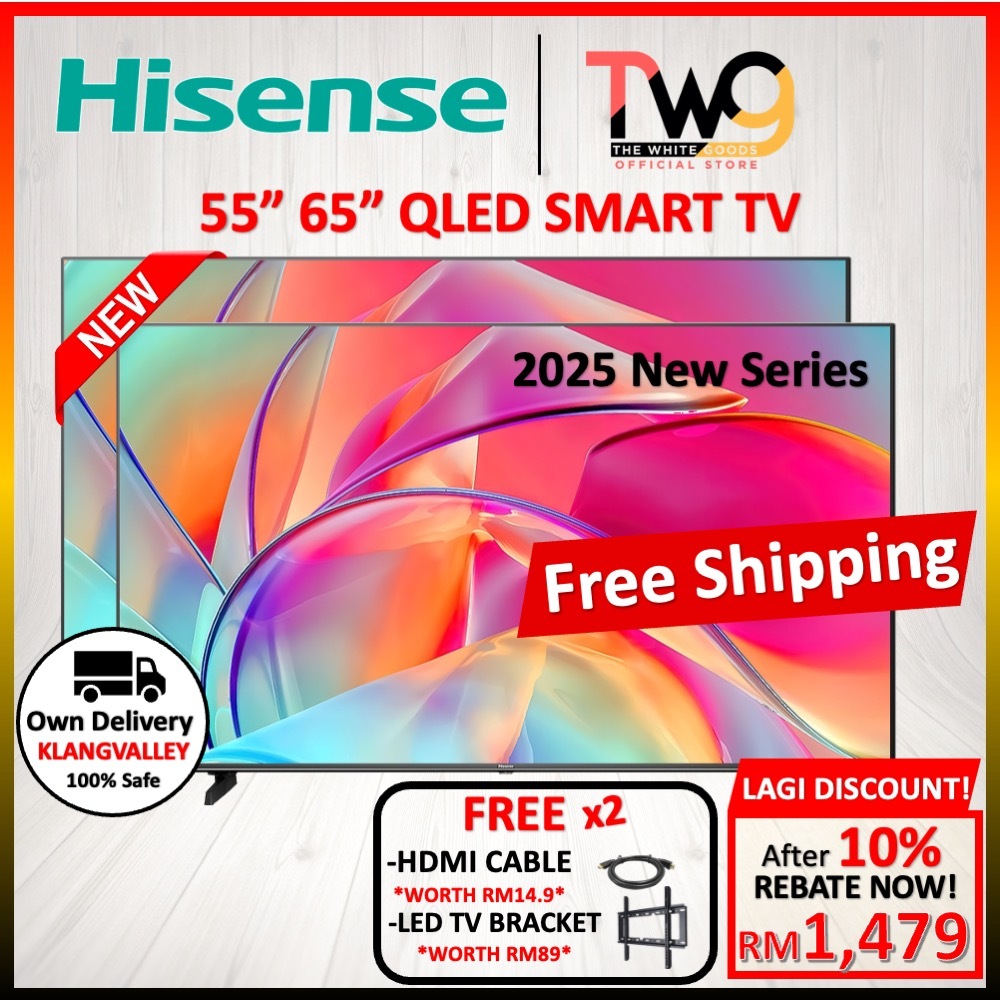 [FREE SHIPPING + 2 GIFT] Hisense 70" / 65" / 55" 120 HRR 4K Quantum DOT ...