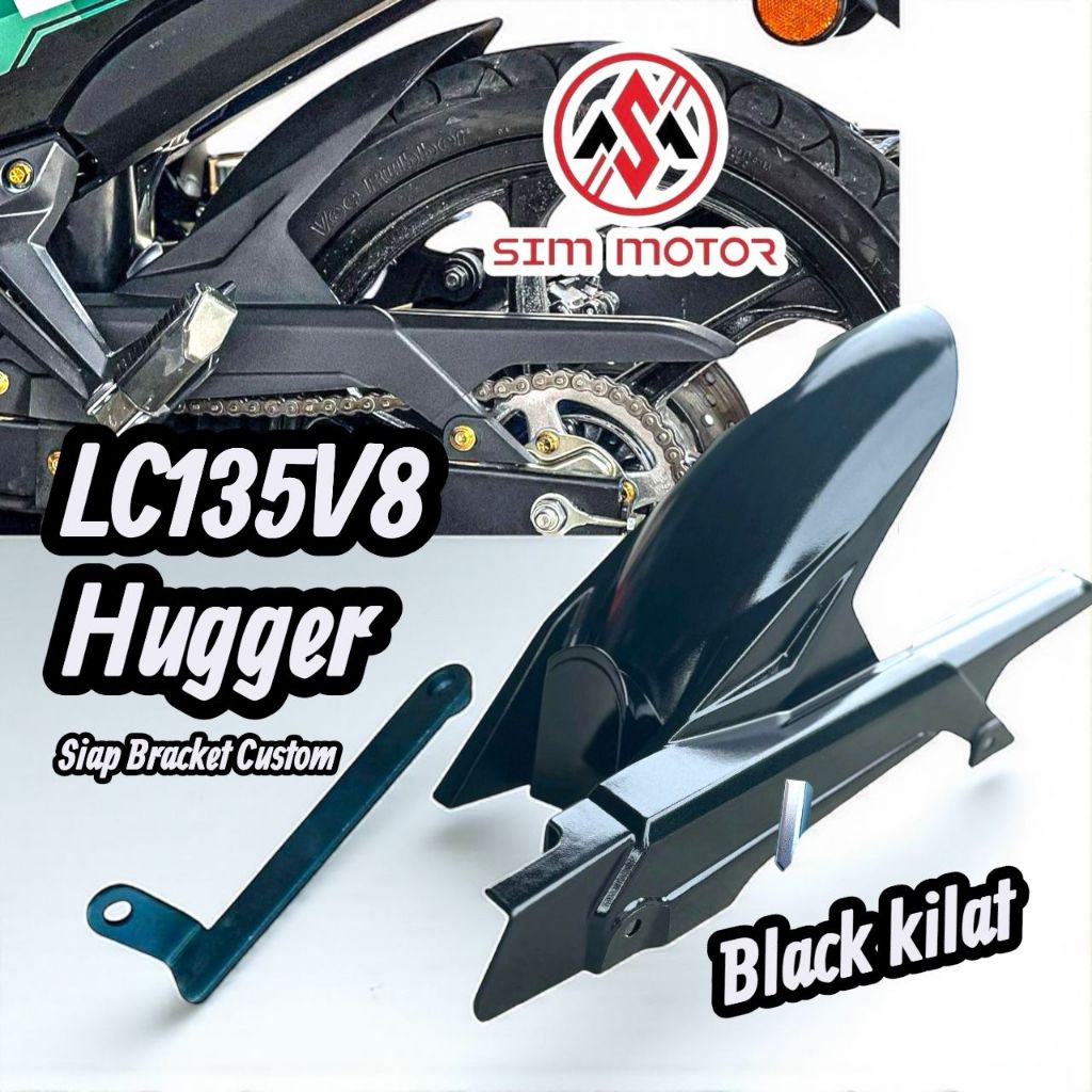 YAMAHA LCV8 LC135 V8 FI CHAIN COVER CUSTOM BRACKET / RANTAI COVER REAR ...