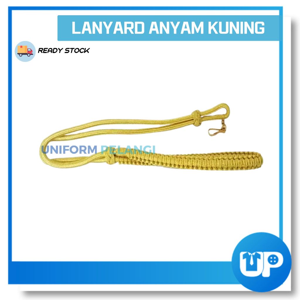 Lanyard Anyaman Kuning Tali Whistle Kokurikulum Lanyard Braided Yellow ...