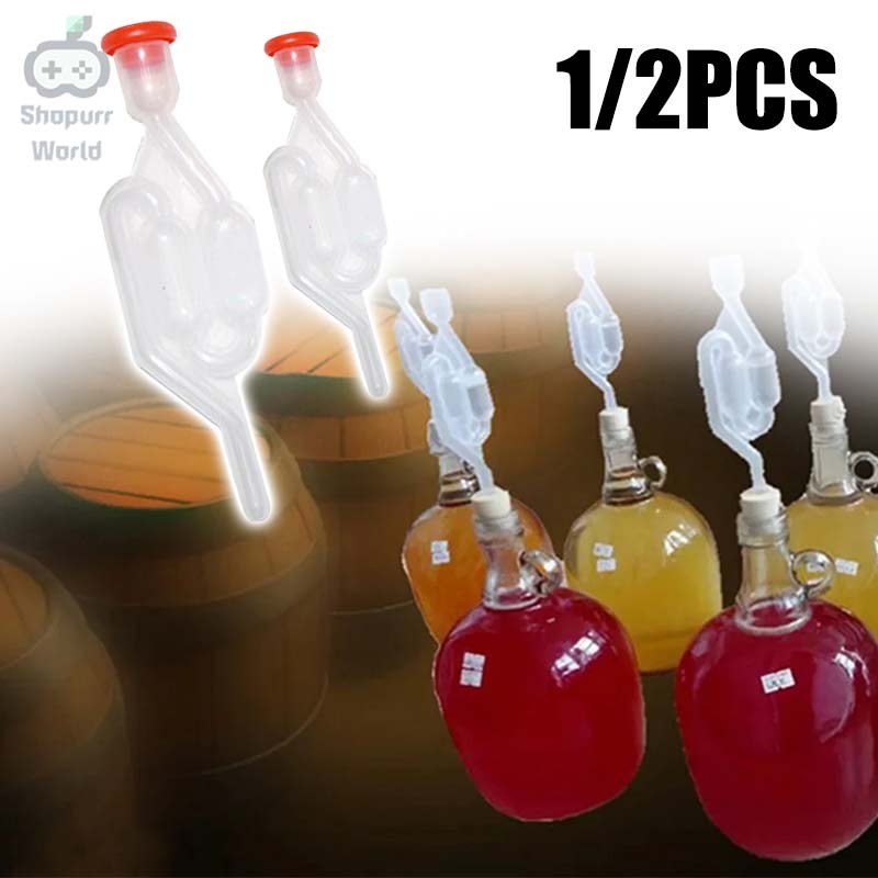 Fermentation Airlock Kit with Stoppers - Plastic Bubbler Airlock for ...