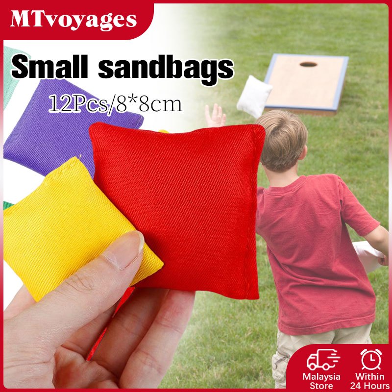 12Pcs Small Sandbags Children's Throwing Squares Toddler Sandbag Toys ...