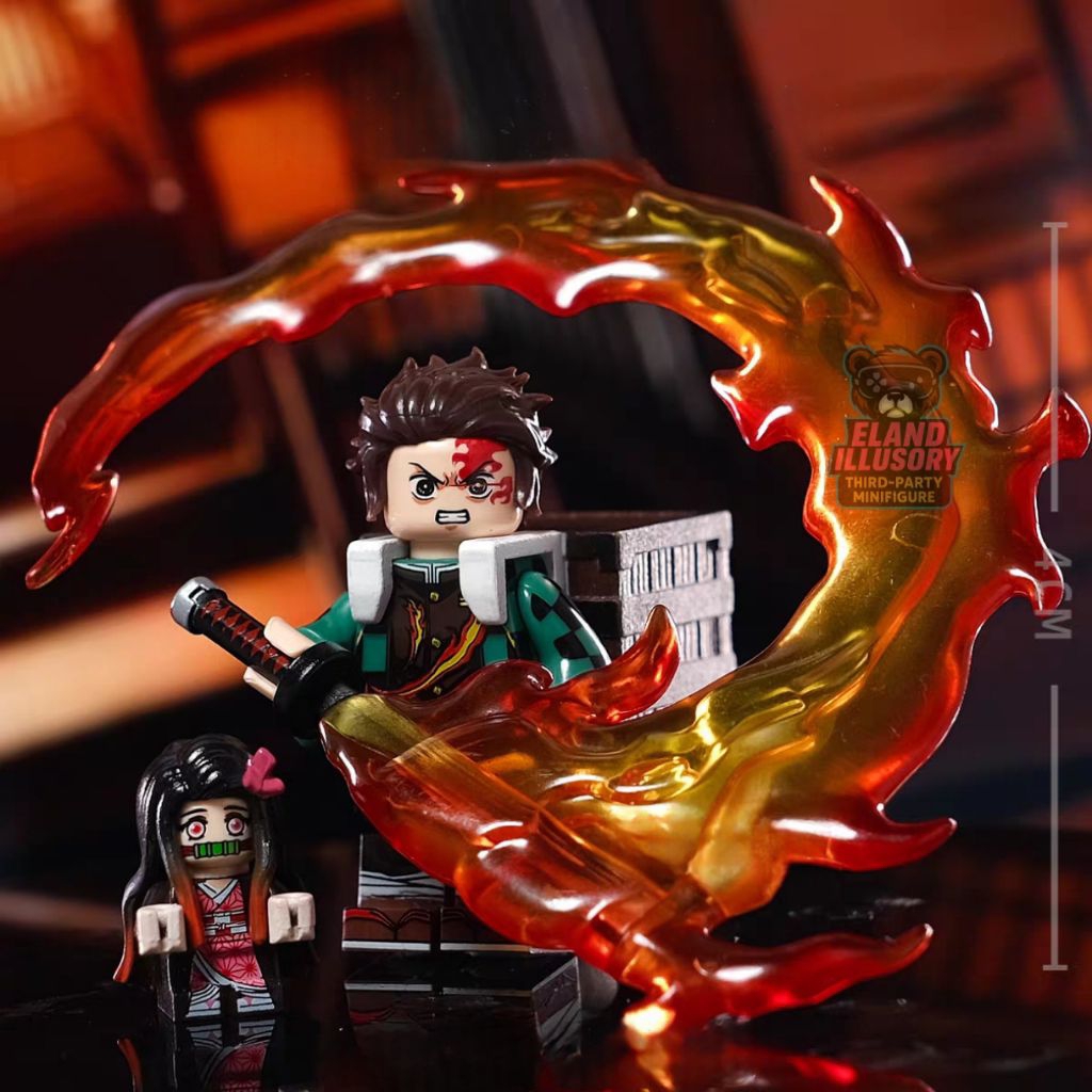Demon Slayer Tanjiro with Flame Effect Nezuko Box Infinity Castle ...