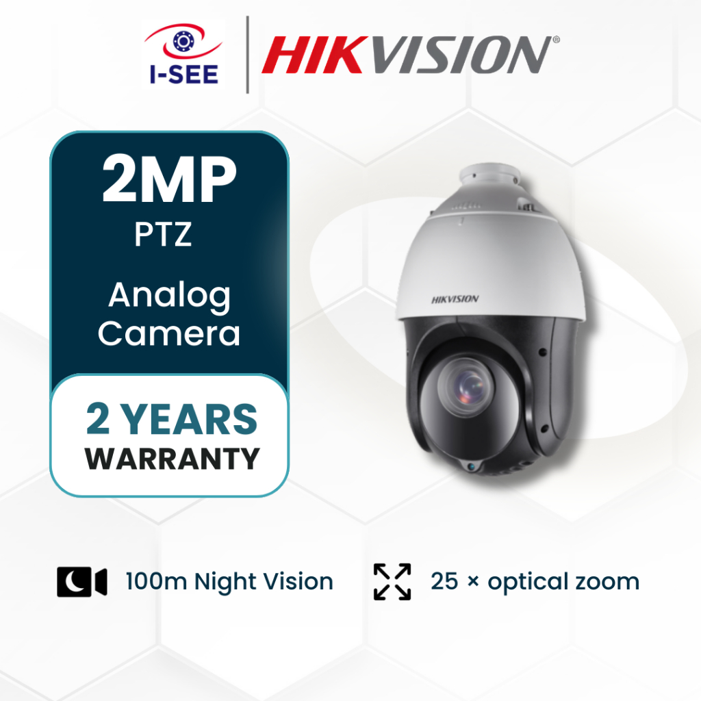 [FREE HDMI Cable] HIKVISION 2MP 25X IR 4 inch Analog CCTV Speed Dome ...