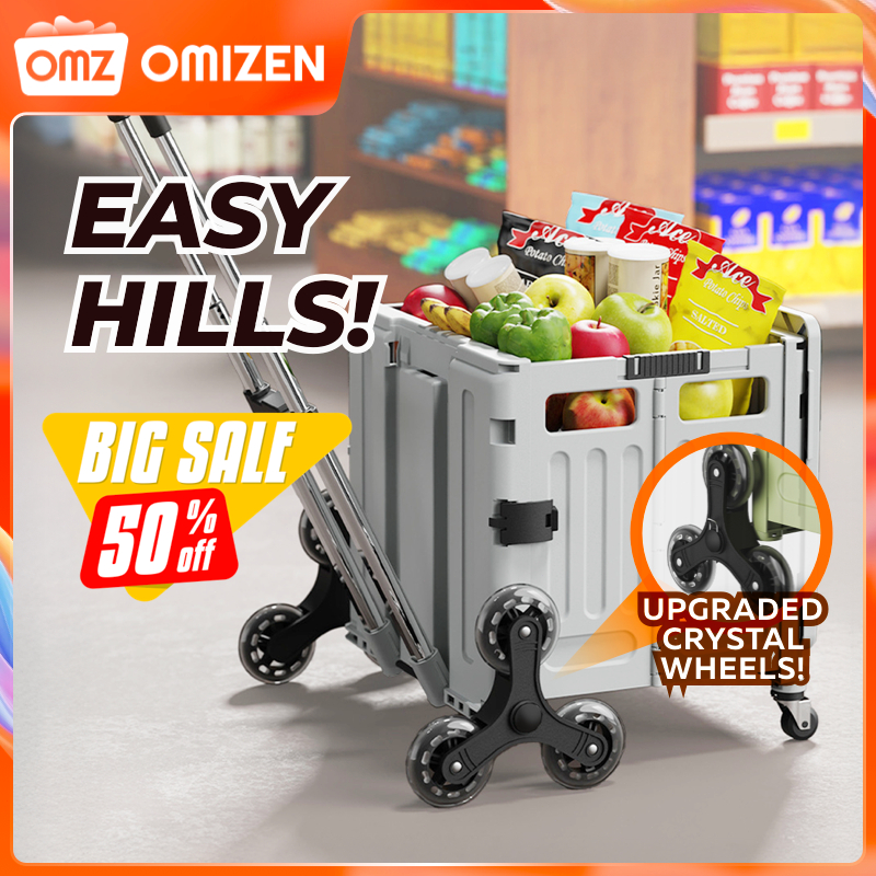 OMIZEN Trolley Shopping Lightweight Wagon Trolley Shopping Trolley ...