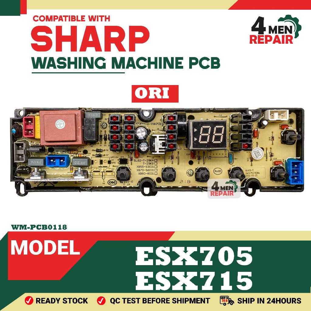 ESX705/ESX715 COMPATIBLE WITH SHARP WASHING MACHINE PCB BOARD (CONTROL ...