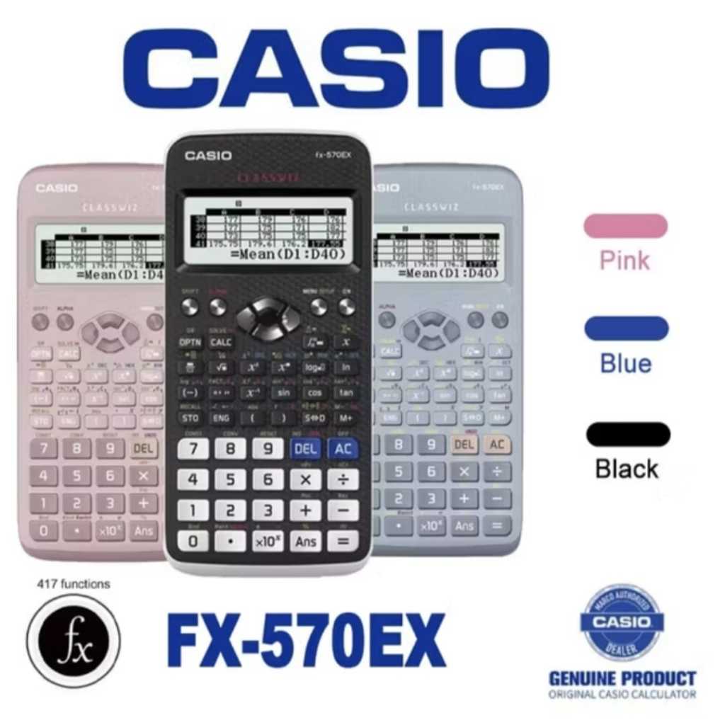CASIO FX-570EX Scientific Calculator ClassWiz – 552 Functions, High ...