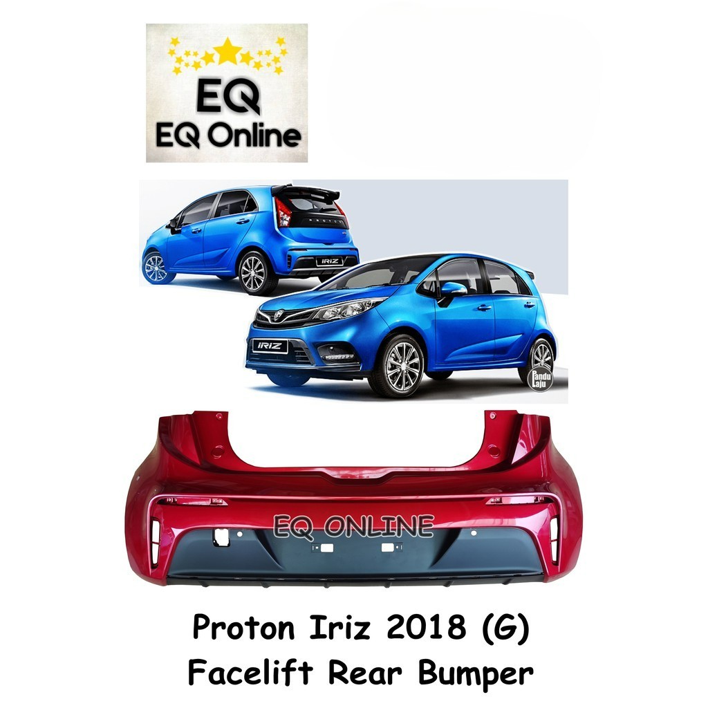 Proton Iriz 2018 Original (G) New Rear Bumper PP Plastic Malaysia ...