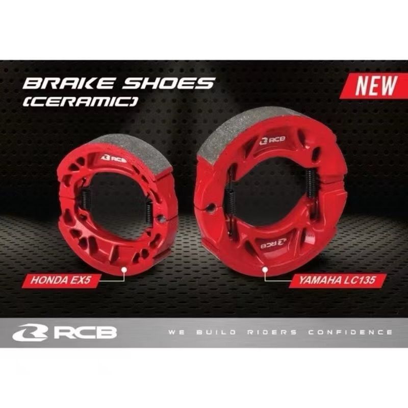 RCB RACING BOY CERAMIC BRAKE SHOE HONDA EX5 DREAM WAVE100 WAVE110 ...