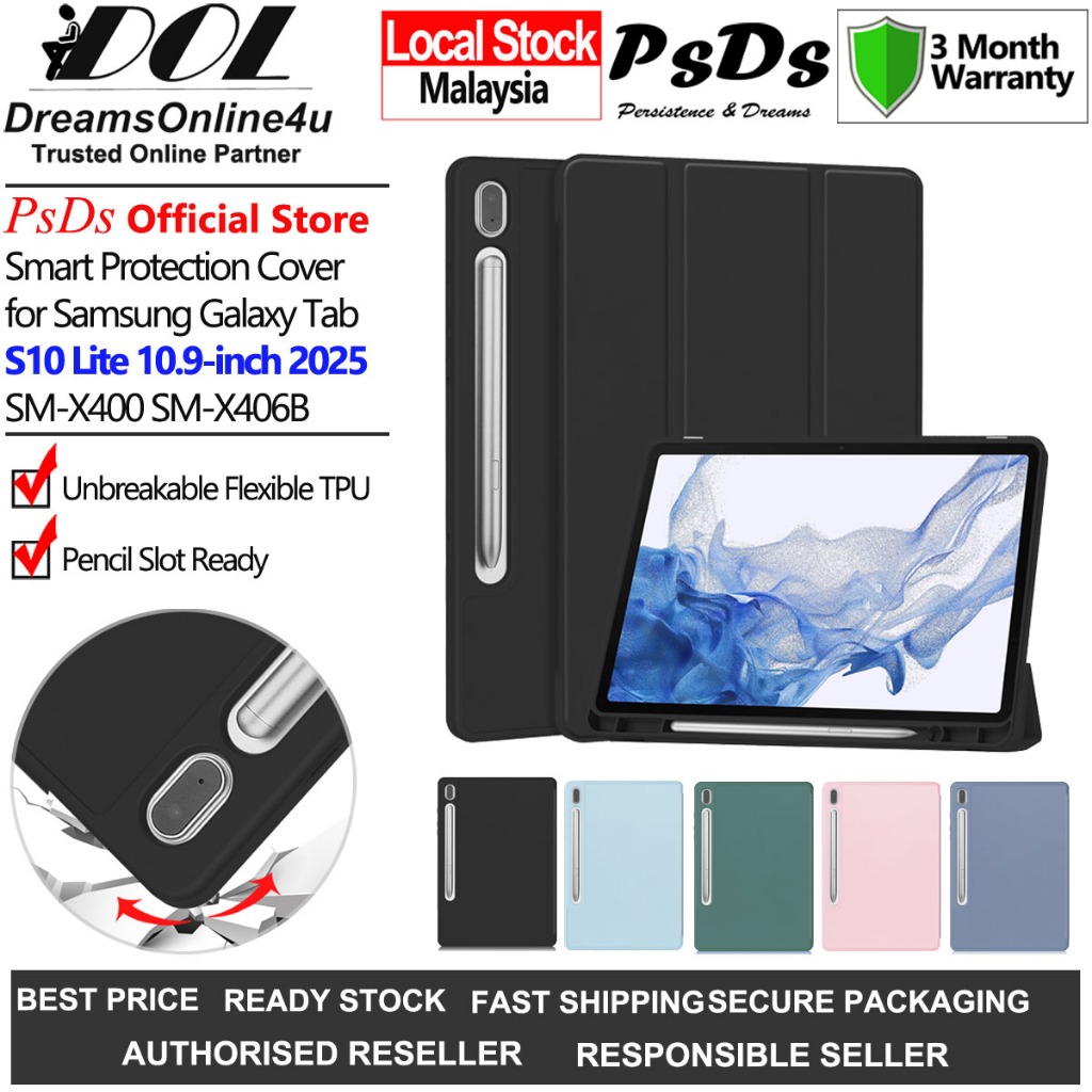 PsDs Samsung Tab S10 Lite 10.9-inch 2025 X400 X406 Unbreakable Pencil ...