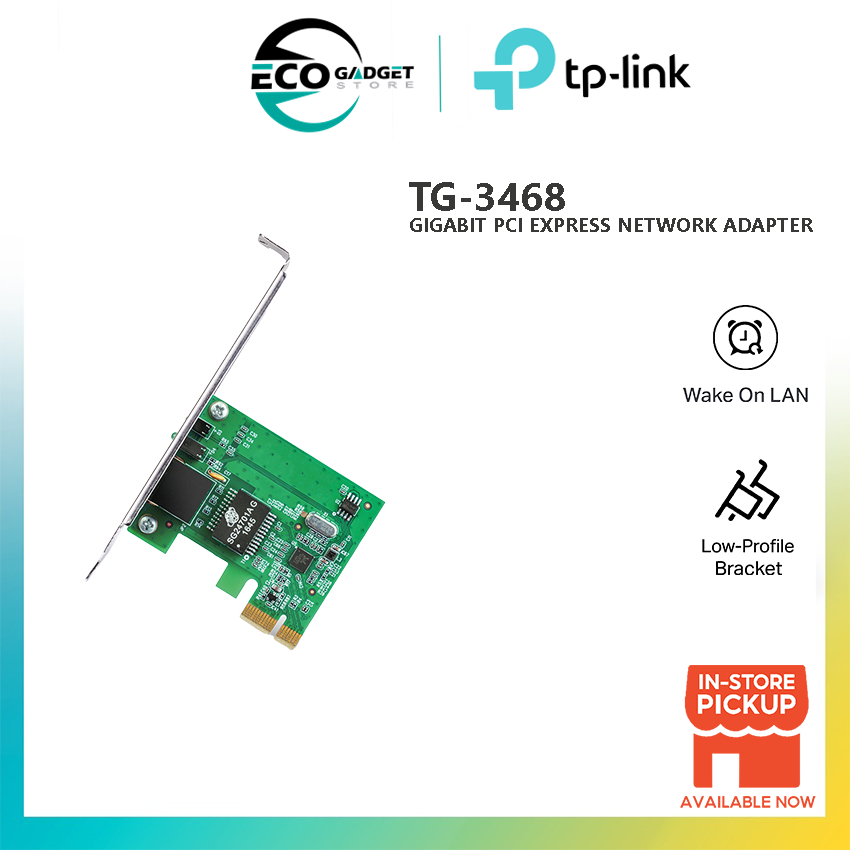 TP-Link PCIe Adapters TG-3468 Gigabit PCI Express Network Adapter ...